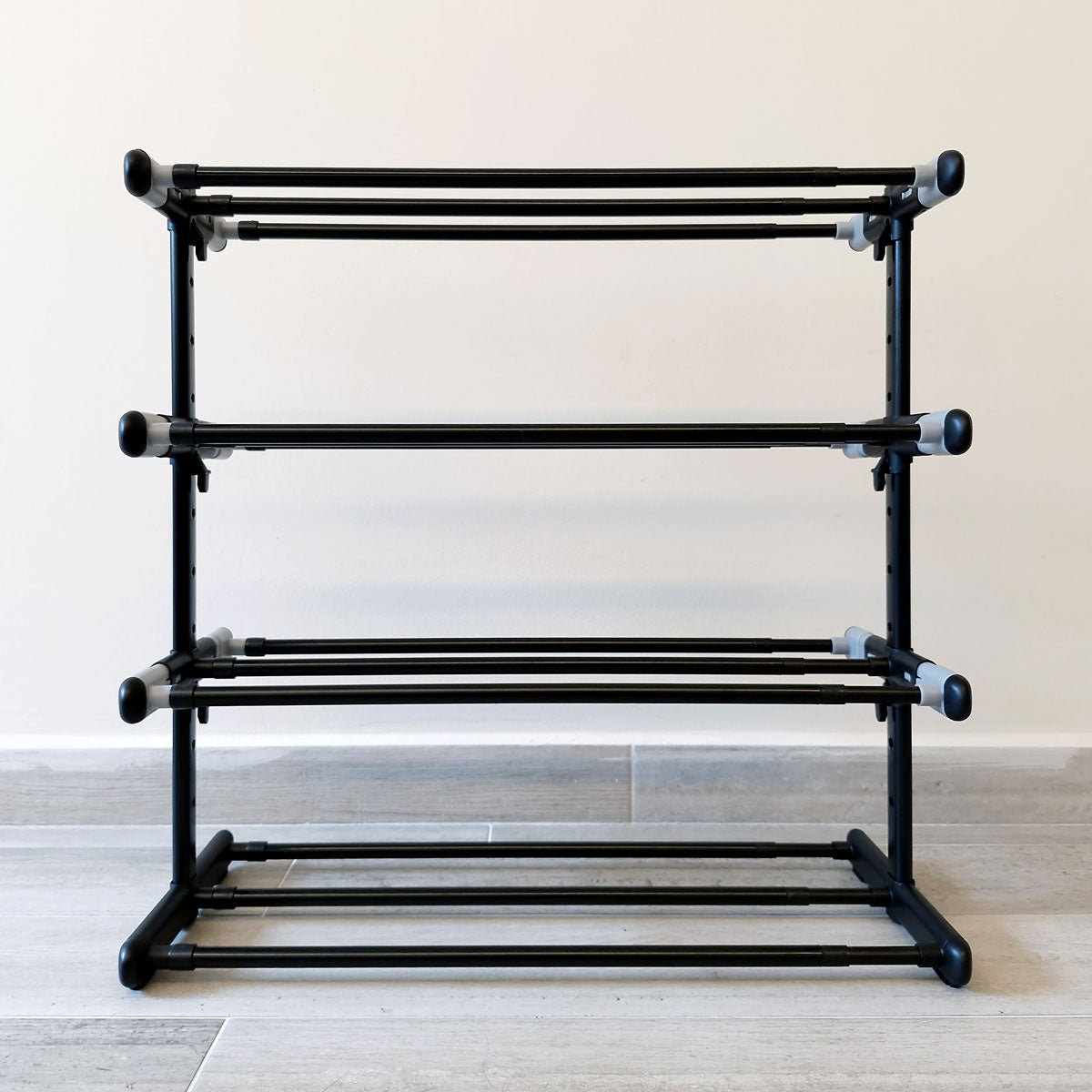 Plastic Extendable Shoe Rack, 4 Tiers (DIY) - SIM WIN LIANG Singapore