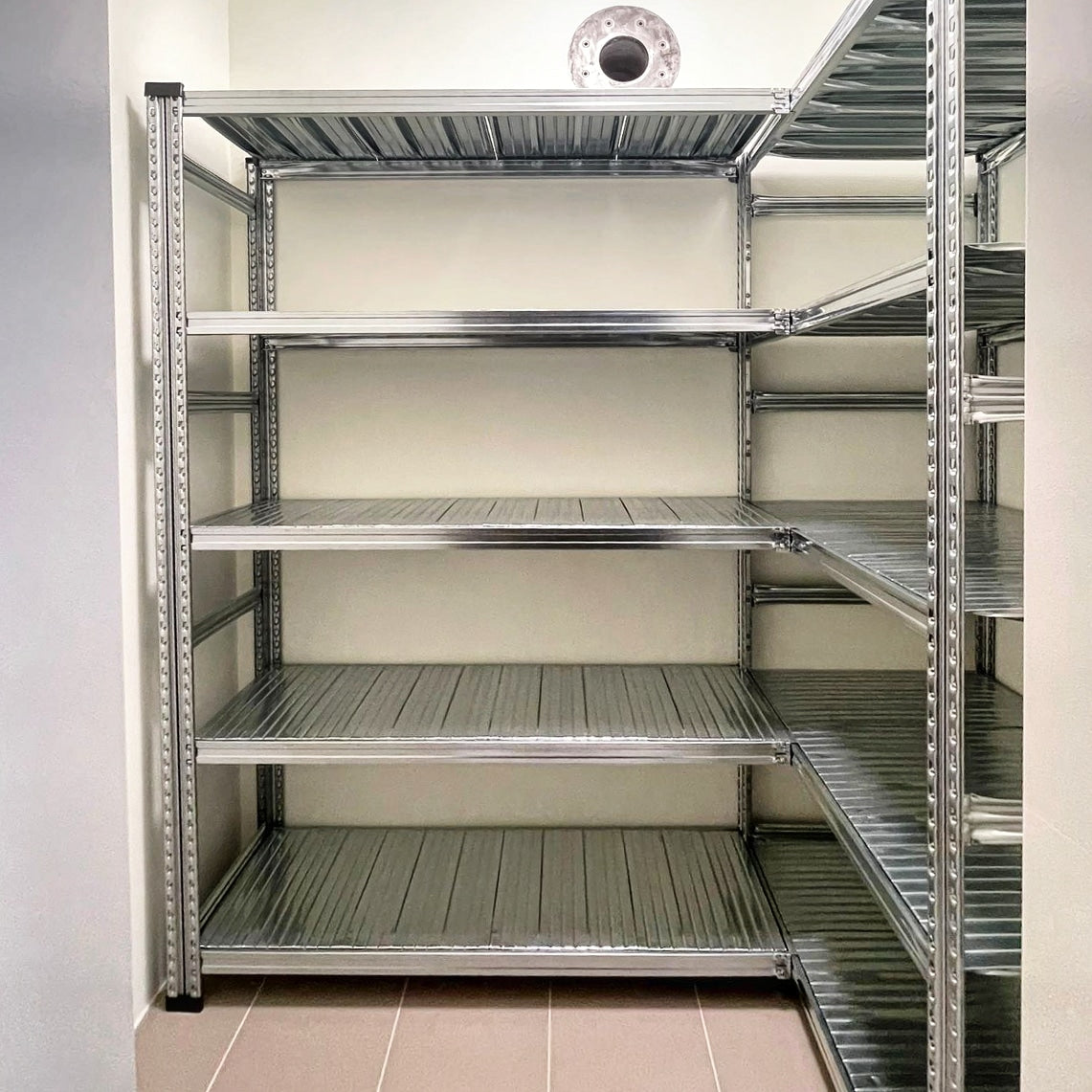 Boltless L-Shape Rack 5 Tiers for HDB Bomb Shelter and Storeroom – SIM ...